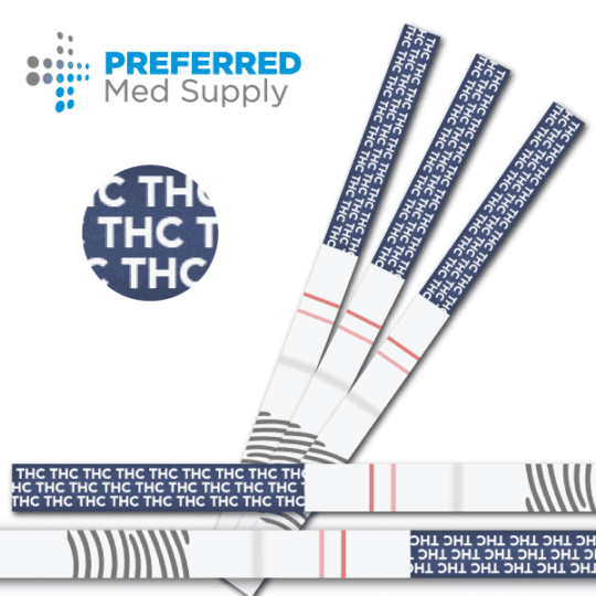 THC Urine Drug Test Strips - Test for Marijuana - Preferred Med Supply